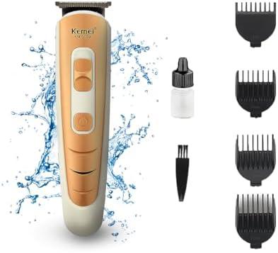 Kemei KM-9019 - ماكينة حلاقة كهربائية احترافية للرجال، قابلة للشحن ...
