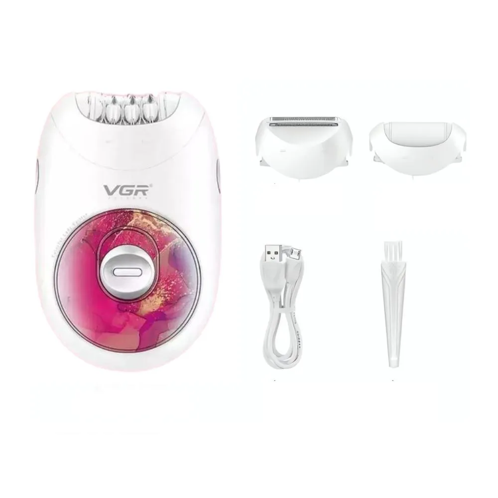 ماكينة إزالة الشعر VGR V-736 - 3 في 1 مع مستويي سرعة ومقاومة للماء | مزايا شوب Mazaya Shop