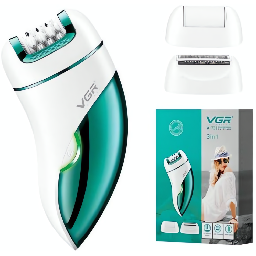 ماكينة حلاقة VGR V-731 - 3 وظائف لاسلكية ومتعددة الاستخدامات | مزايا شوب Mazaya Shop